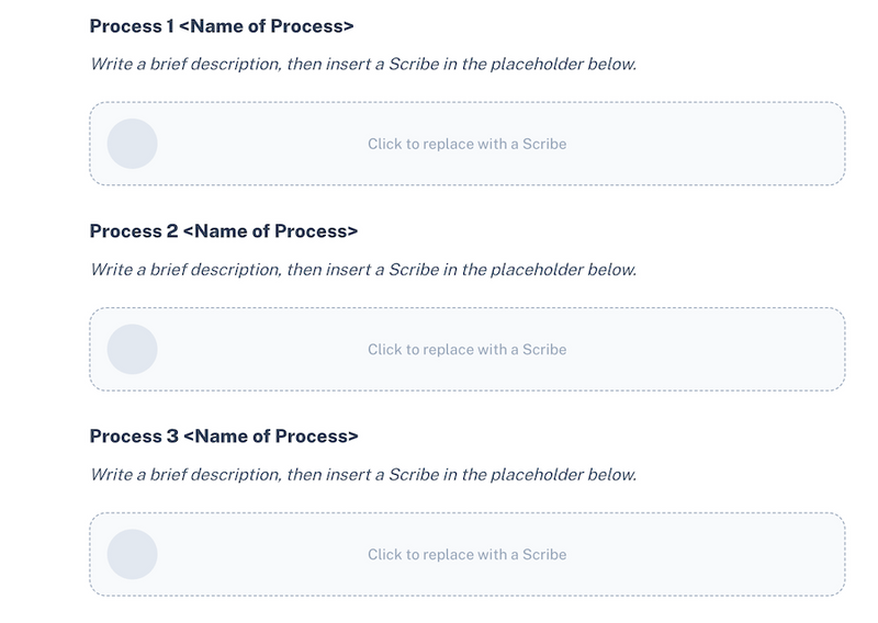 Training Manual Template | Scribe Training Manual Template | Scribe